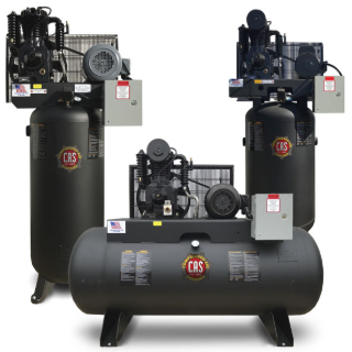 CAS B73H84 7.5 HP 175 PSI Industrial Air Compressor with 80 Gallon Tank