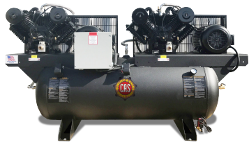 CAS 175 PSI DB101H246 10 HP Industrial-Duty Duplex Compressor with 240 ...