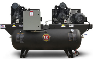 CAS 175 PSI DB203H249 20 HP Industrial-Duty Duplex Compressor with 240 ...