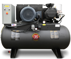 CAS 150 PSI RS253H126 25 HP Open Rotary Screw Air Compressor with 120 ...