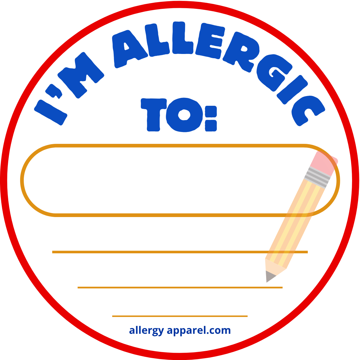 Allergy Alert Sticker Pack | 10 Allergy Safety Stickers