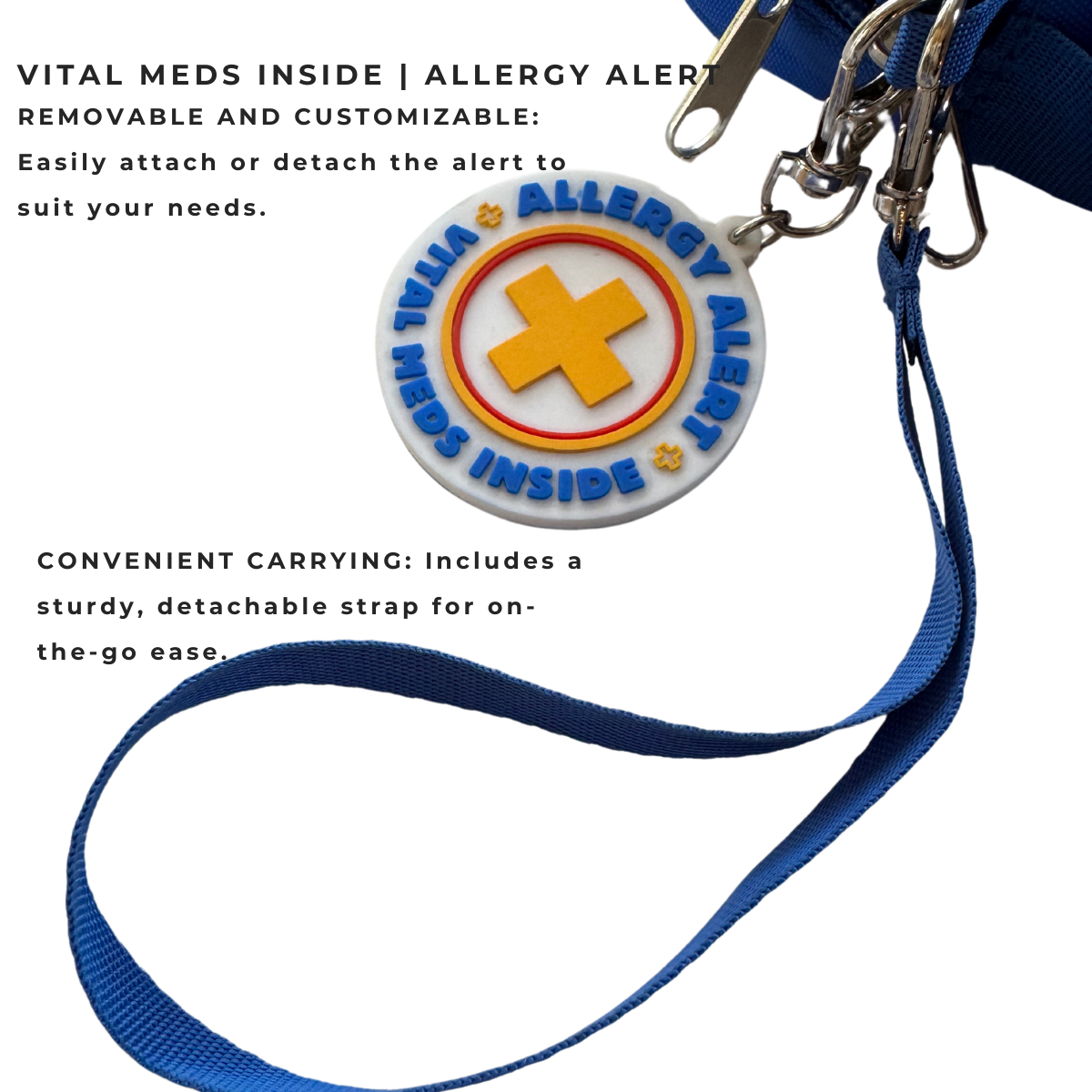 Blue Sunburst Insulated Medication Case | Allergy Apparel