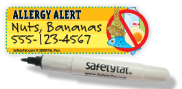 Allergy Alert Tattoo Pk - Allergy Apparel™, LLC