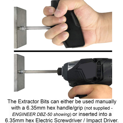 DBZ-20 Extractor bit Set for Hex Socket type screws
