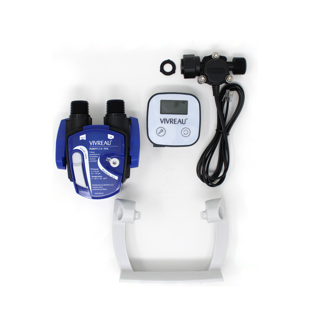 Vivreau Variable Head NPT Male 1/2" + Flowmeter - F&O Imports