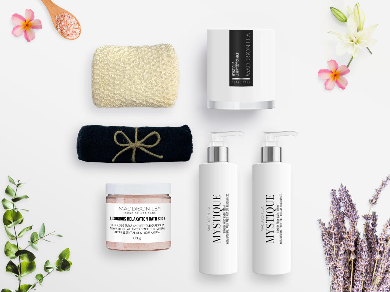 Luxury bathroom pamper gift pack