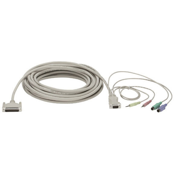 BLACK BOX KVM CPU/Server Cable EHN151A-0010 - 10ft with Audio - Matrix ...
