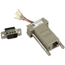 BLACK BOX Modular Adapter Kit FA755 - DB9 Male to RJ45 Female - Matrix ...