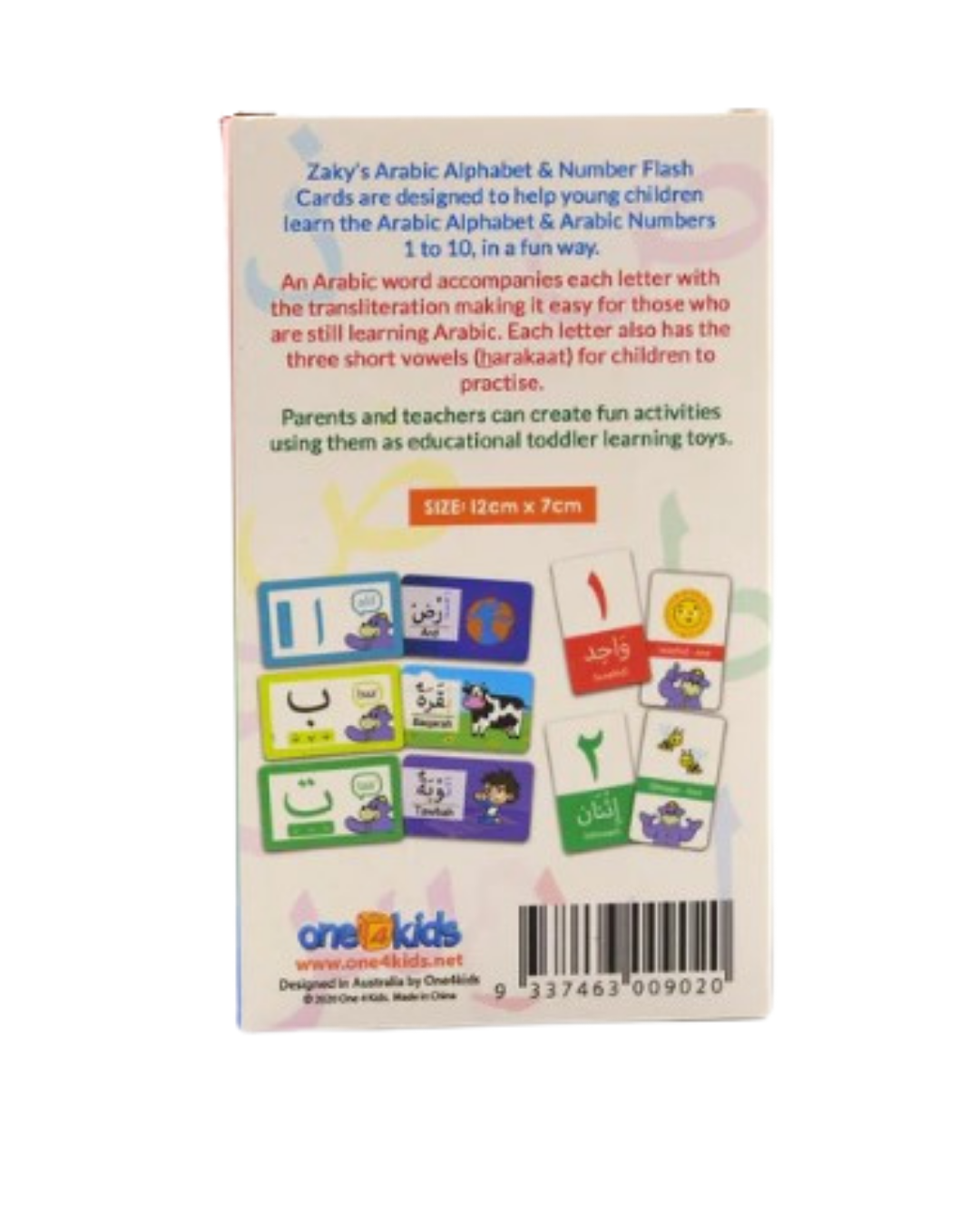 Zaky's Arabic Alphabet & Number Flash Cards