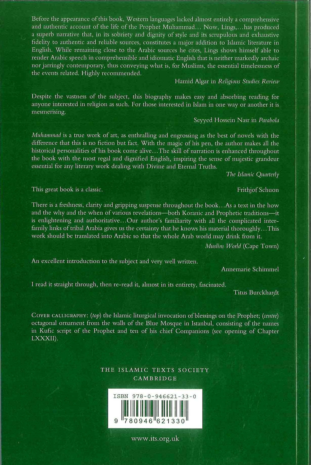 Muhammad His Life Based On The Earliest Sources (Martin Lings)