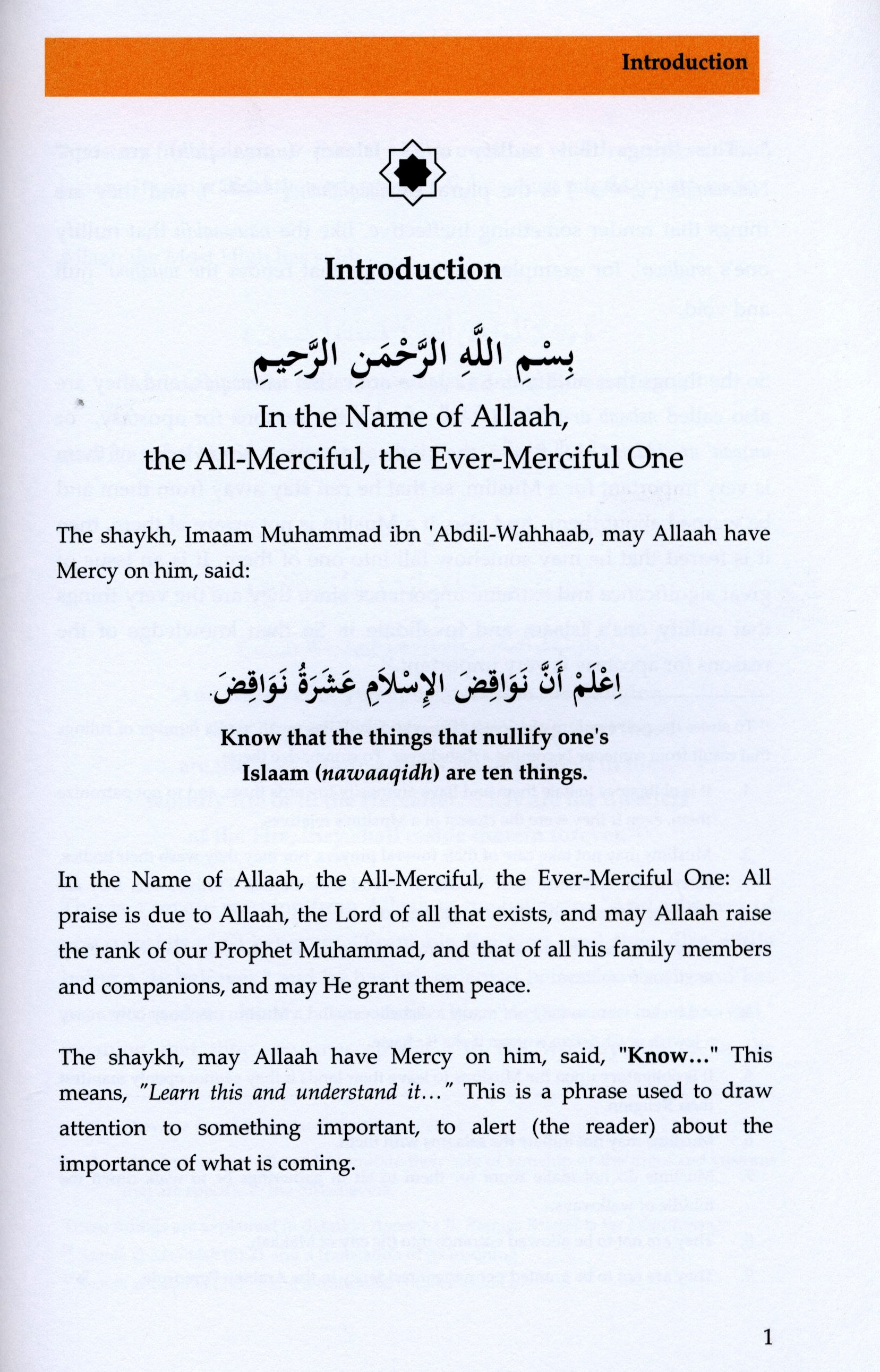 Nawaqid Al Islam : The Ten Nullifiers Of Islam, 9781916186248