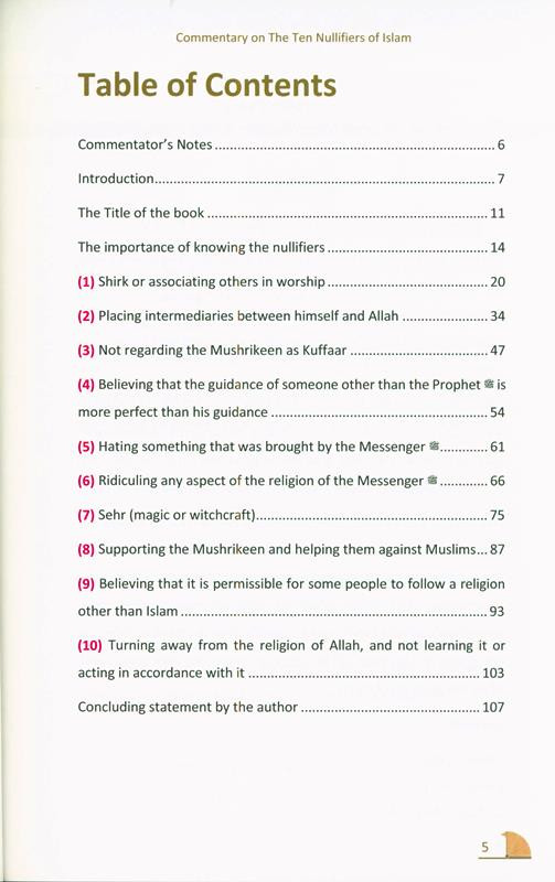 Nawaqid Al Islam : The Ten Nullifiers Of Islam, 9781916186248