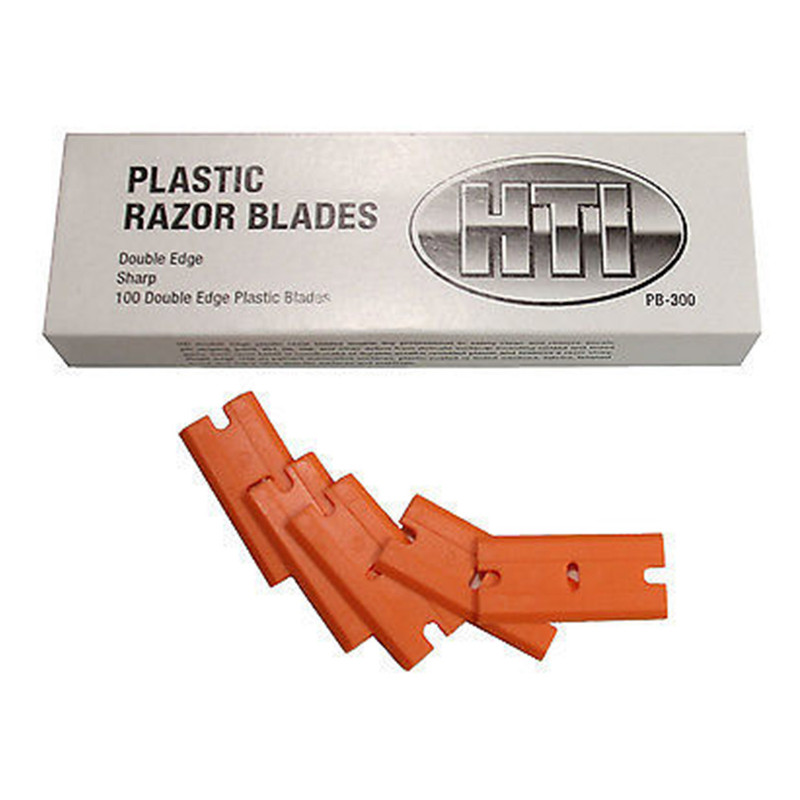 DOUBLE EDGE PLASTIC RAZOR BLADES