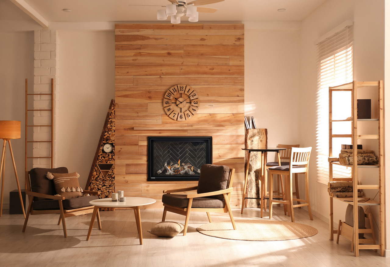 DelRay Square 38" Direct Vent Gas Fireplace - Basic Model