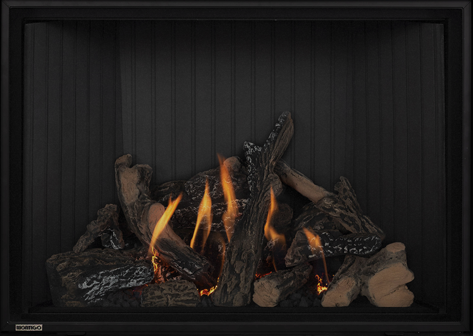 DelRay Square 42" Direct Vent Gas Fireplace - Basic Model
