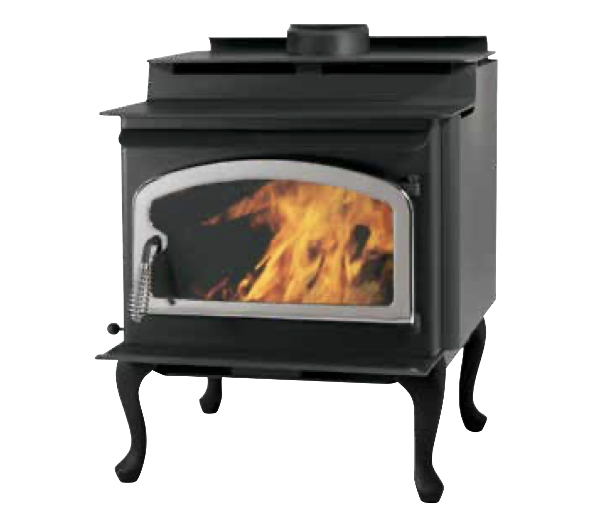 Ironstrike Performer S210 Wood Burning Stove, Arched Door - S210AGL
