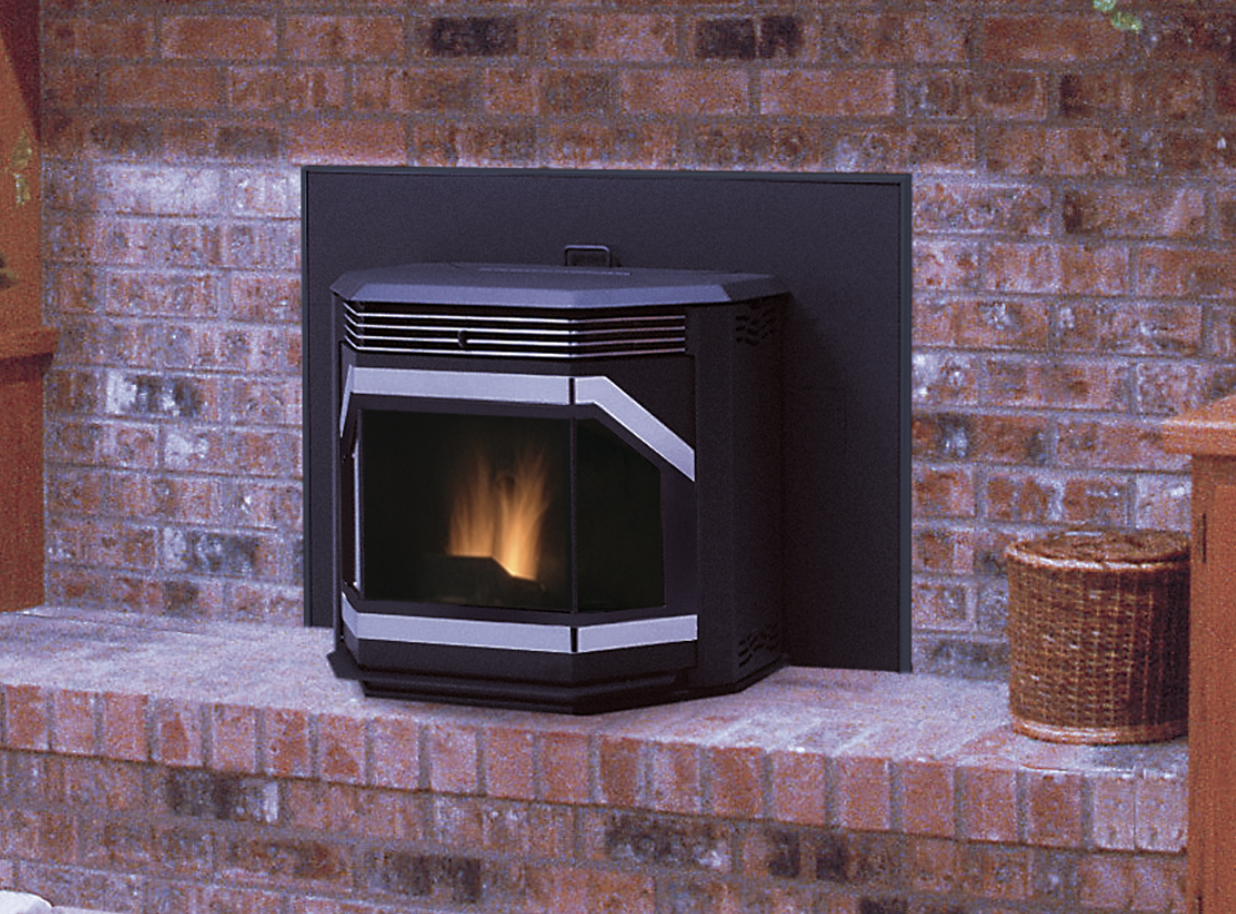 Ironstrike Winslow Traditional Pellet Fireplace Insert - PI40GL