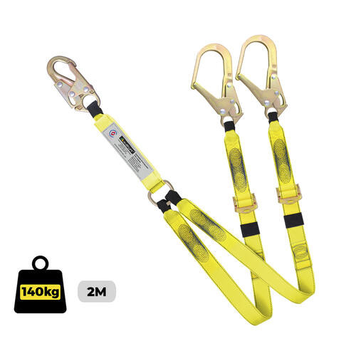 Lanyard Double Adjustable Snap/Scaffold Hook Complies to AS 1891.5 Code ...