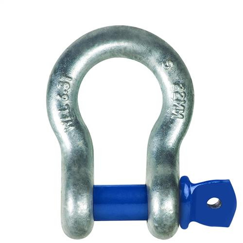 Shackle Grade 'S' Bow Screw Galvanised 6mm/0.5T Code:503006; Austlift