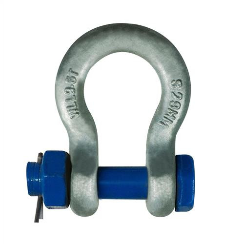 Shackle Grade 'S' Bow Safety Galvanised 38mm/17T Code:503538; Austlift
