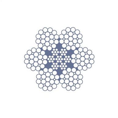 W'Rope 6x25 Fi+IWRC G2070 22mm/500M Code:825225; Austlift