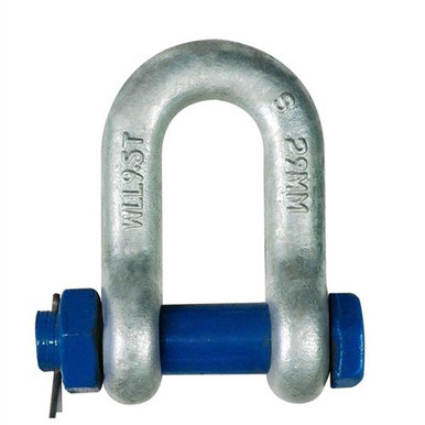 Shackle Grade 'S' Dee Safety Gal Galvanised 13mm/2T Code:504513; Austlift