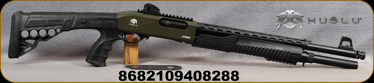 Huglu - 12Ga/3"/18.5" - Atrox Tactic Plus Khaki - Pump Action - Black ...