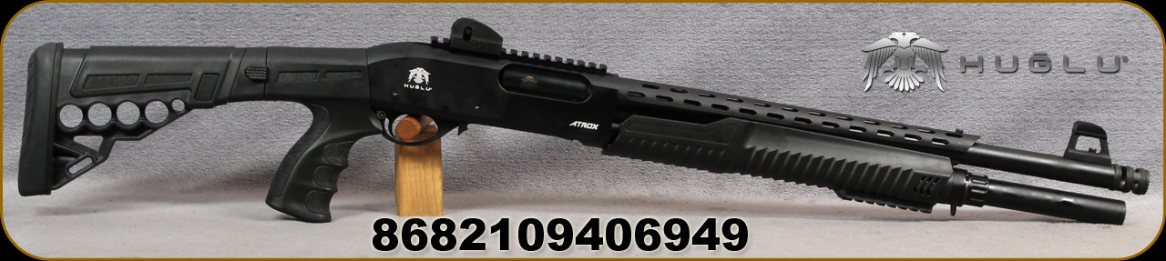 Huglu - 12Ga/3"/18.5" - Atrox Tactic Plus - Pump Action - Black ...
