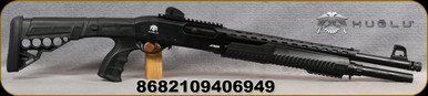 Huglu - 12Ga/3"/18.5" - Atrox Tactic Plus - Pump Action - Black ...