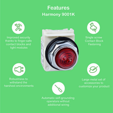 Schneider Electric 30mm Push Button, Type K, Push Pull Operator, Red ...