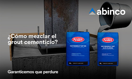 ¿Cómo mezclar el grout cementicio? - Abinco