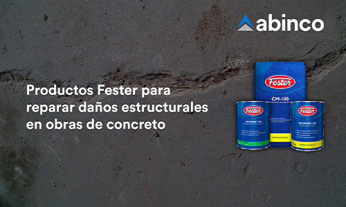 Productos Fester para reparar daños estructurales en obras de concreto ...