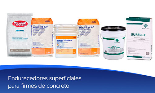 Endurecedores superficiales para firmes de concreto - Abinco