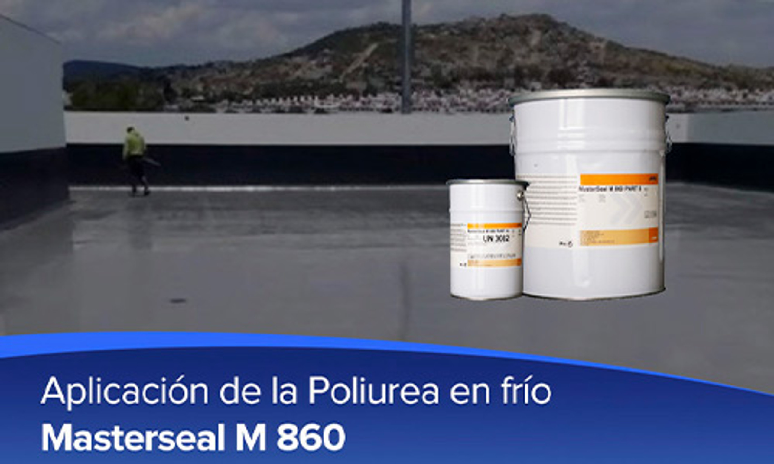 Aplicación de la Poliurea en frío Masterseal M 860 - Abinco