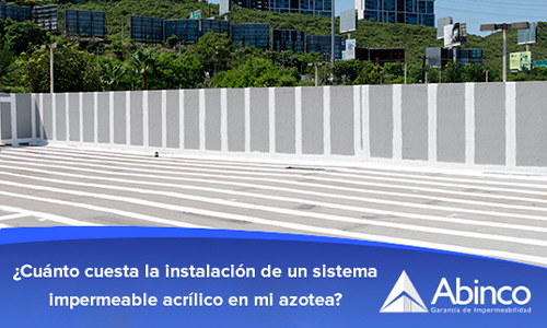 ¿Cuánto cuesta la instalación de un sistema impermeable acrílico en mi ...