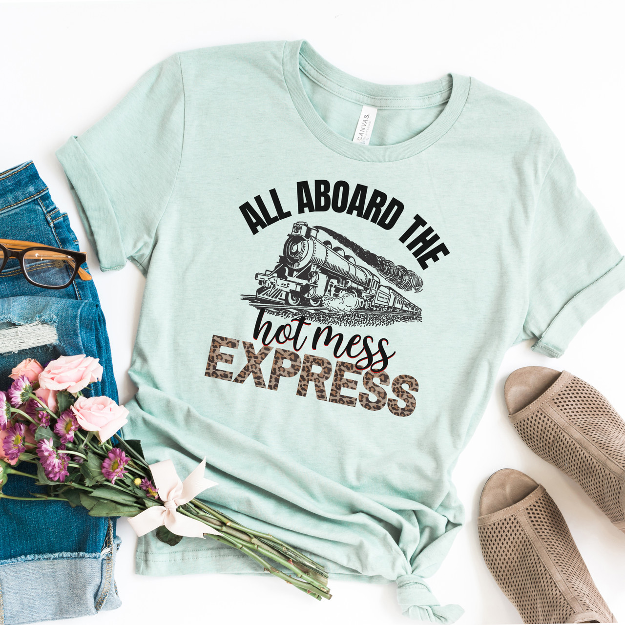 All Aboard The Hot Mess Express - Simply Tees