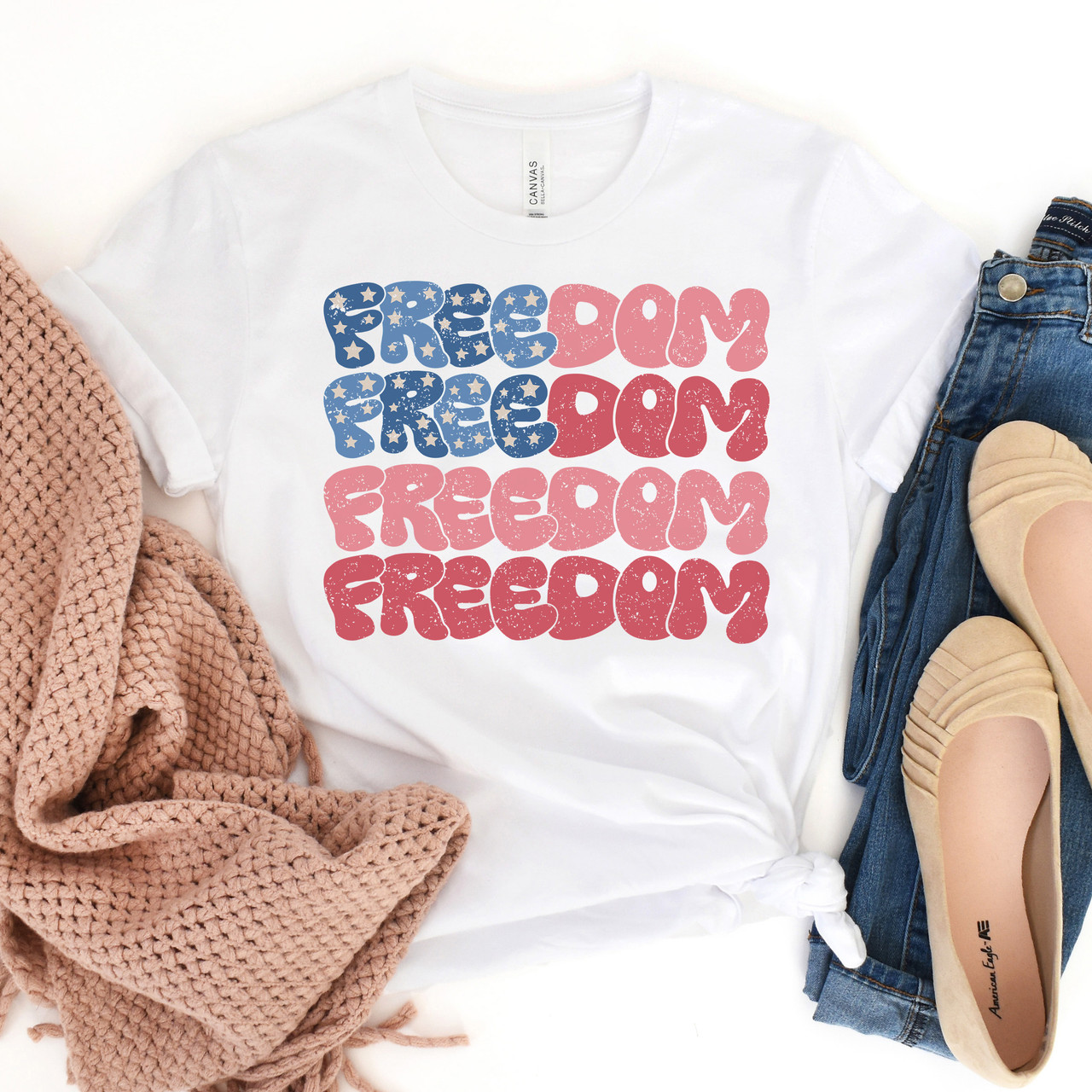 Freedom Flag Tee - Simply Tees