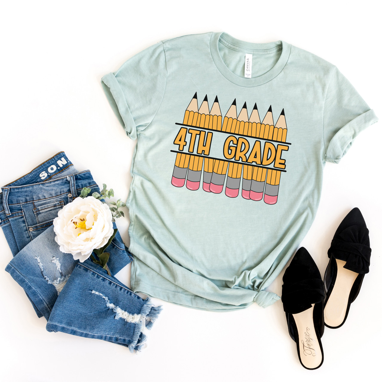 Fourth Grade Pencils Tee - Simply Tees