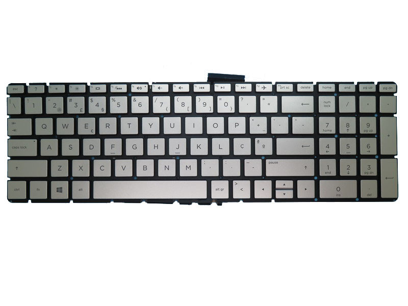 Laptop Keyboard For HP 15-BW000 silver with backlight Without Frame ...