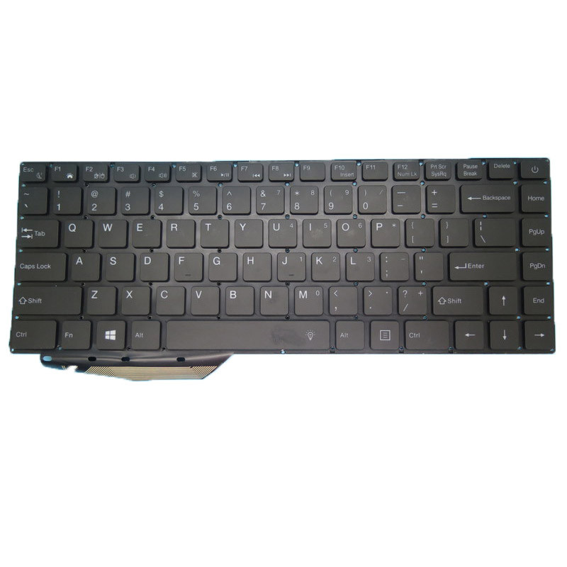 Laptop Replacement US Translucent Keyboard For Toposh T14 MB3008011 YXT ...