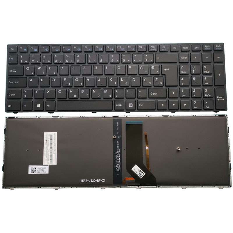 Laptop Keyboard For CLEVO N250 CVM15F26HRJ430 6-80-N2500-530-1 ...