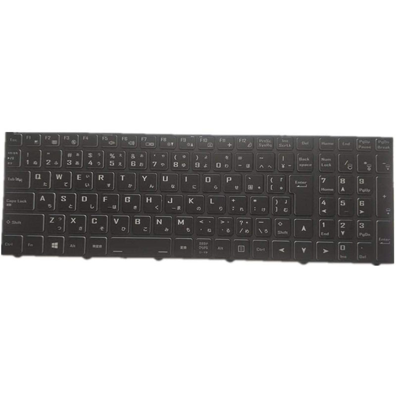 Laptop Keyboard For BTO V•BOOK 15V909 NJ51GU Japanese JP Black Frame ...
