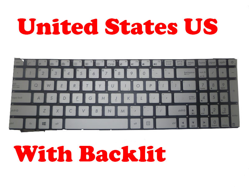 Laptop Keyboard For ASUS N751JK N751JX R751JK R751JX With Backlit US ...