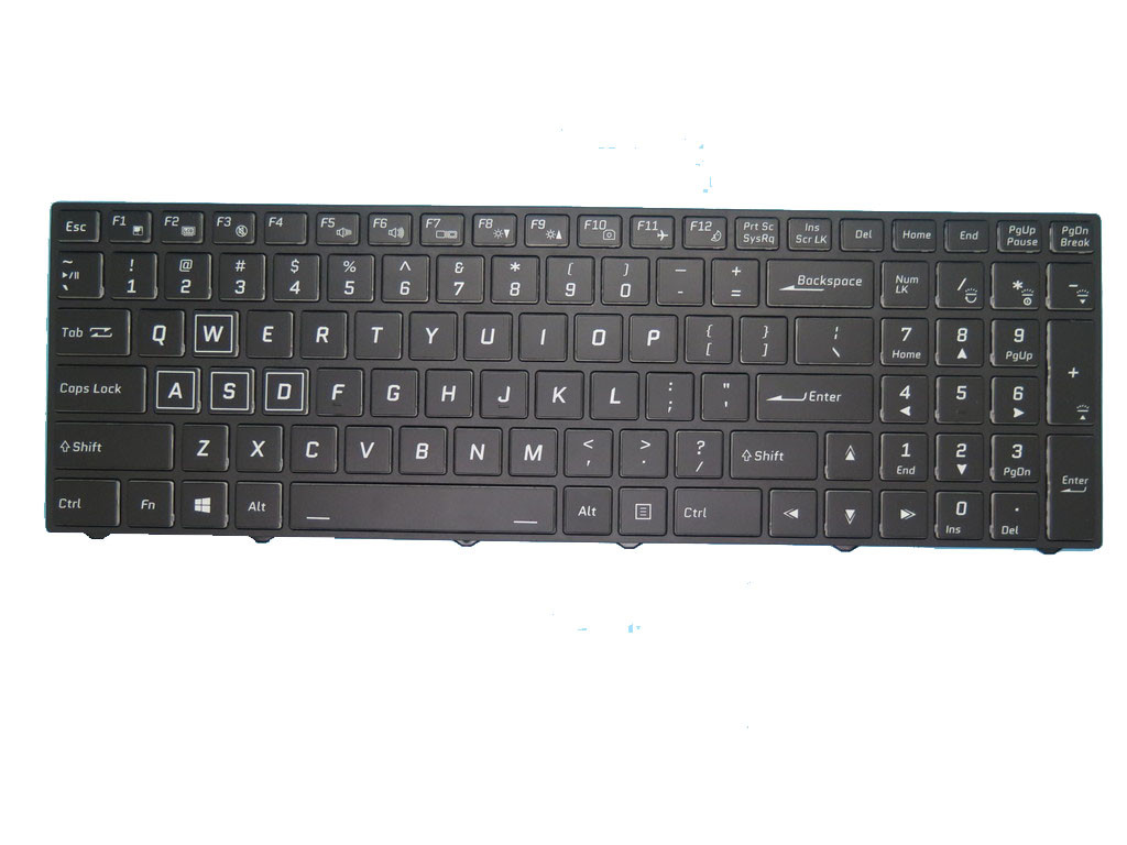 Laptop Keyboard For Hyrican Striker 1573 17.3" United States US With ...