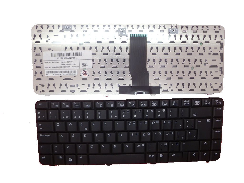 Laptop Keyboard For HP CQ50 G50 9J.N8682.40G8 NSK-H540G Black Spanish ...
