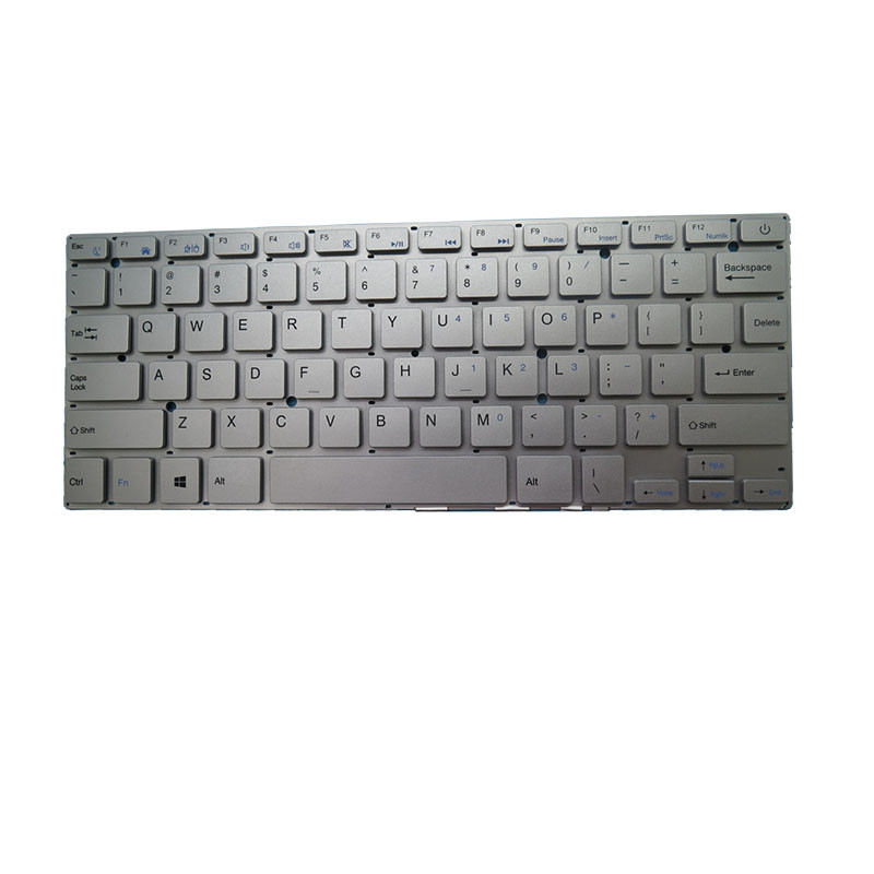 Laptop Keyboard For Haier A1410EM Without Frame Silver United States US ...
