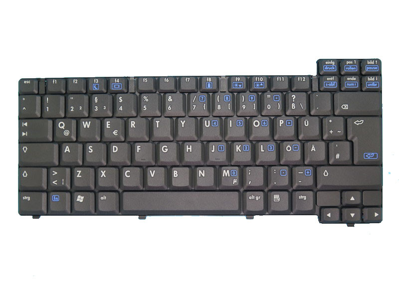 Laptop Keyboard For HP NC6110 NC6120 K061026B1 405963-081 Black German ...