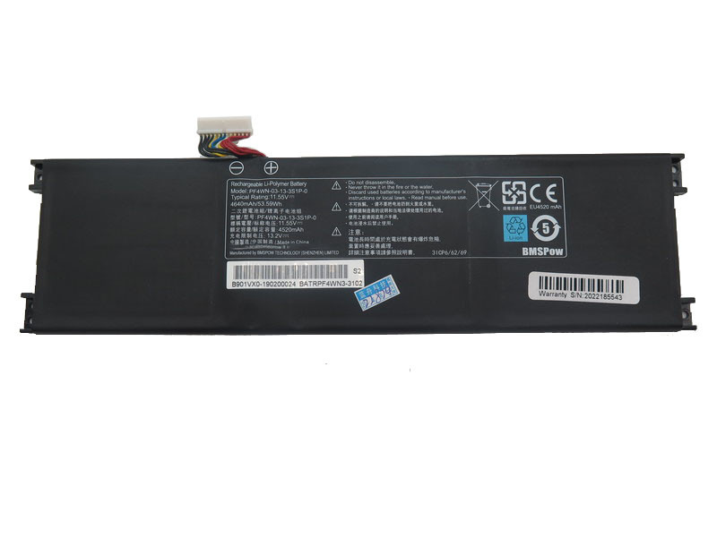Laptop Battery For MECHREVO S1 AIR S1 PRO PF4WN-00-13-3S1P-0 11.55V ...