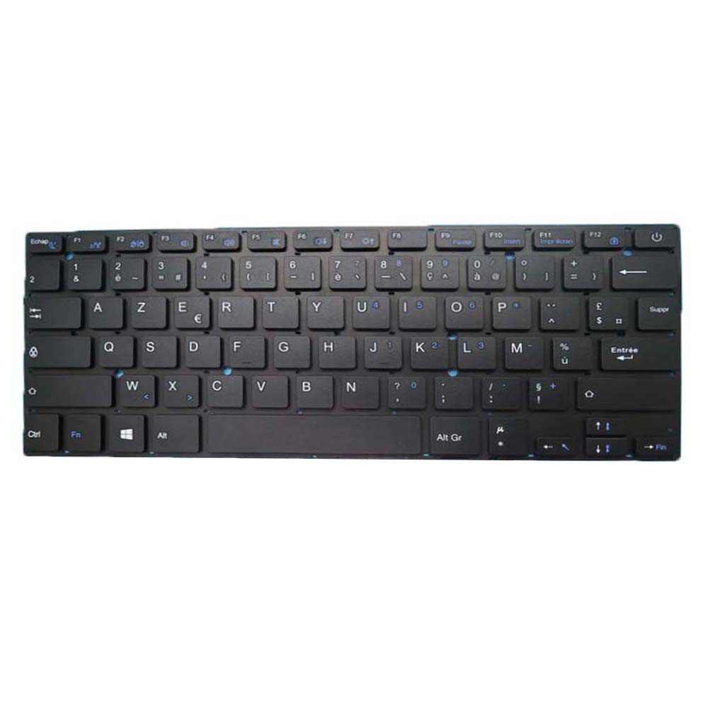 Laptop Replacement Keyboard For Accent PC M140 14.1 French FR Black ...