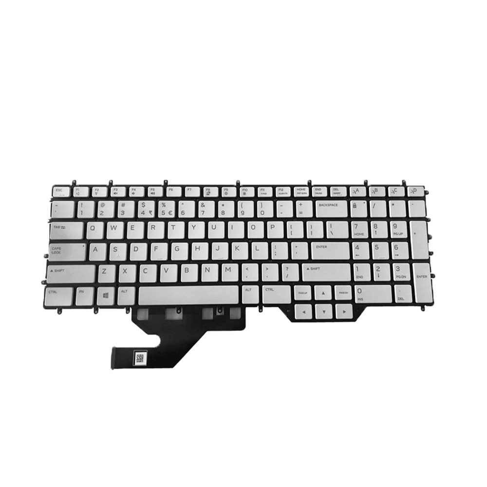 Laptop Keyboard For Alienware Area-51m R2 English US White With Backlit ...